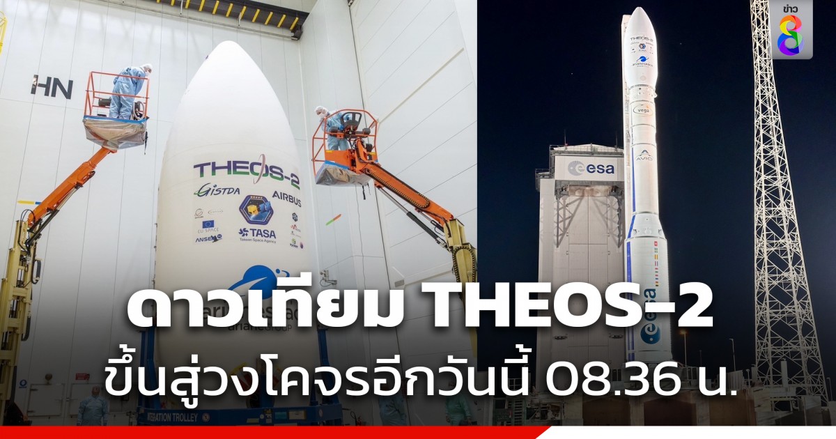 ติดตามนาทีประวัติศาสตร์! ดาวเทียม THEOS-2 ขึ้นสู่วงโคจรอีกครั้ง 9 ต.ค. 66 เวลา 08.36 น.